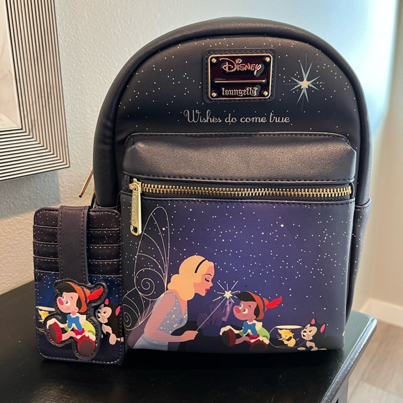 Loungefly | Bags | Loungefly Pinocchio Blue Fairy Mini Packpack And ...